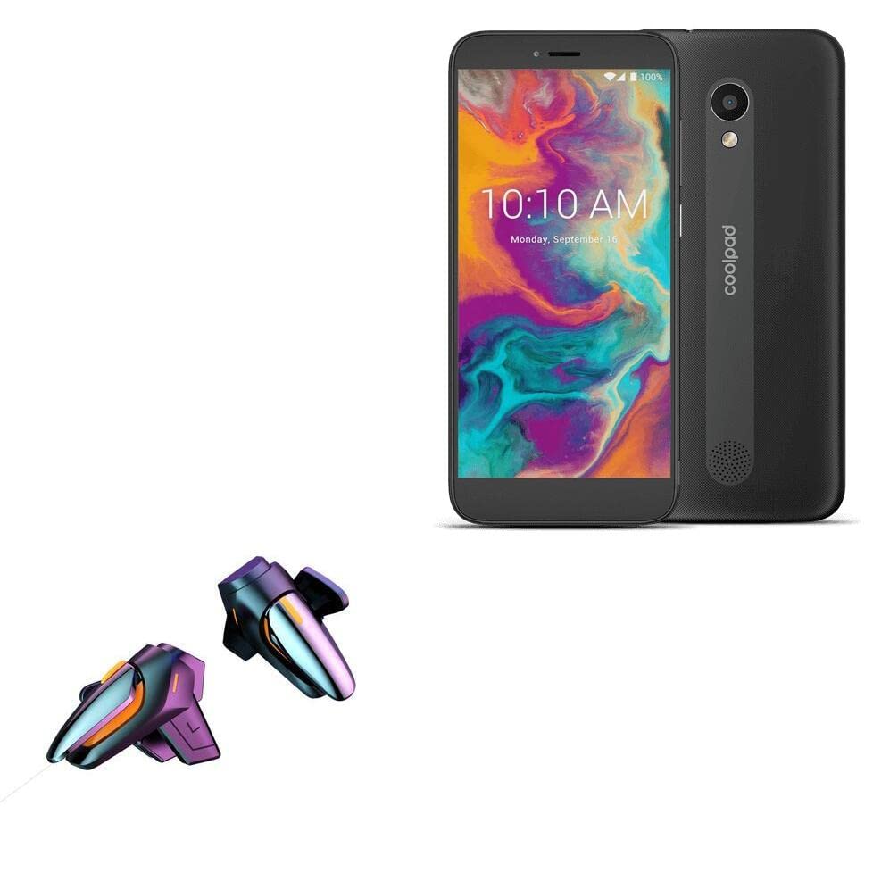 BoxWave Gaming Gear Compatible with Coolpad Legacy S (Gaming Gear by BoxWave) - Touchscreen QuickTrigger, Trigger Buttons Quick Gaming Mobile FPS for Coolpad Legacy S - Jet Black