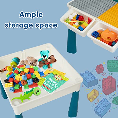 ide·o Toddler Table and Chair Set - Kid Table and Chair Set, Kids Play Table,Playroom Furniture,Kids Table with Storage