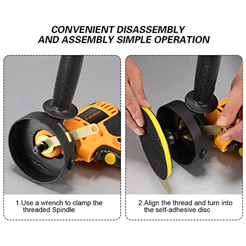 Car Buffer Polisher Kit,5'' Portable Polishing Machine Kit for Car Detailing,700W Car Polisher Buffer Sander Polishing Machine Kit with Detachable Polishing Pad for Buffing Car,Wood,Metal,Furniture