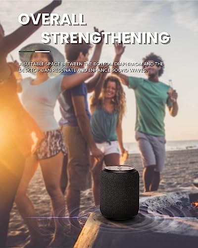 Bluetooth Speakers,Portable Wireless Speaker with 15W Stereo Sound, Active Extra Bass, IPX6 Waterproof Shower Speaker, Double Pairing, for Party, Home Theater, Game Theater