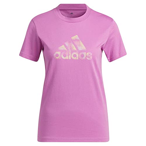 adidas Women's 2TN Graphic Tee, Lilac, Small