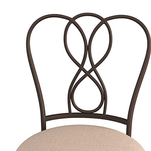 Hillsdale Furniture Hillsdale Christina Vanity Stool, Bronze