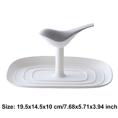 BUJIATANG Storage Rack Pan Lid Holder Silicone Multifunctional Spatula Spoon Rack Kitchen Storage Organizer Stand White