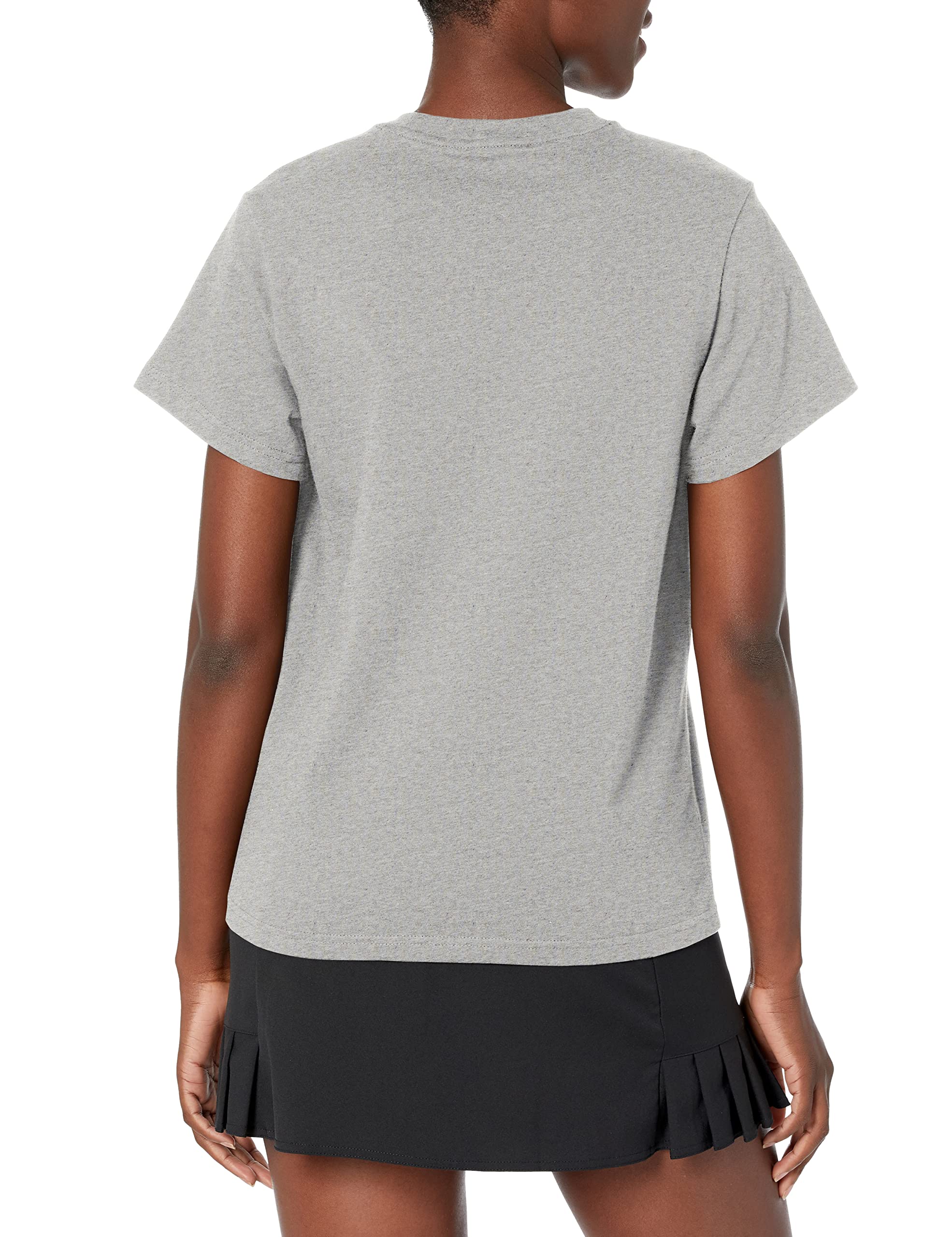 adidas Women's Girls on The Run T-Shirt, Medium Grey Heather, X-Large