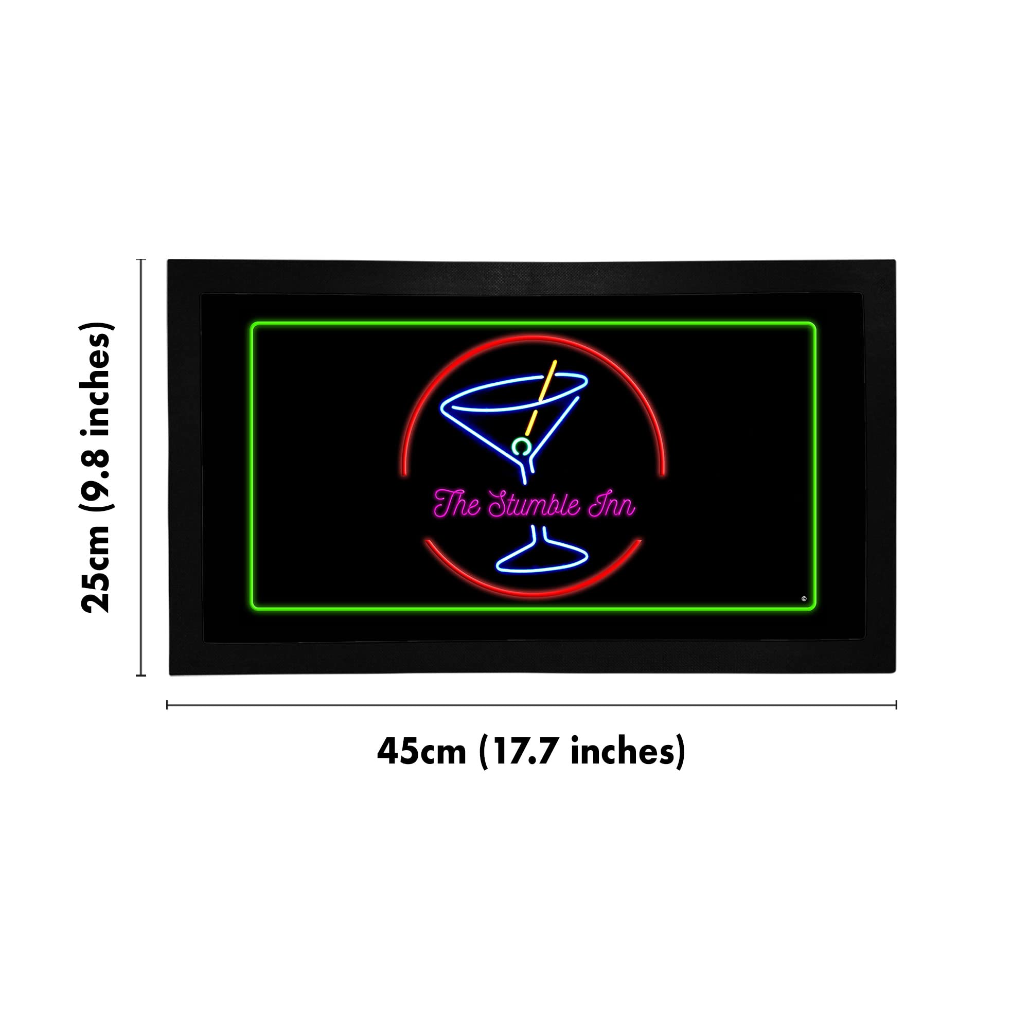Bar Runner Your Name Cocktail Bar Drip Spill Mat Personalized Bar Gifts