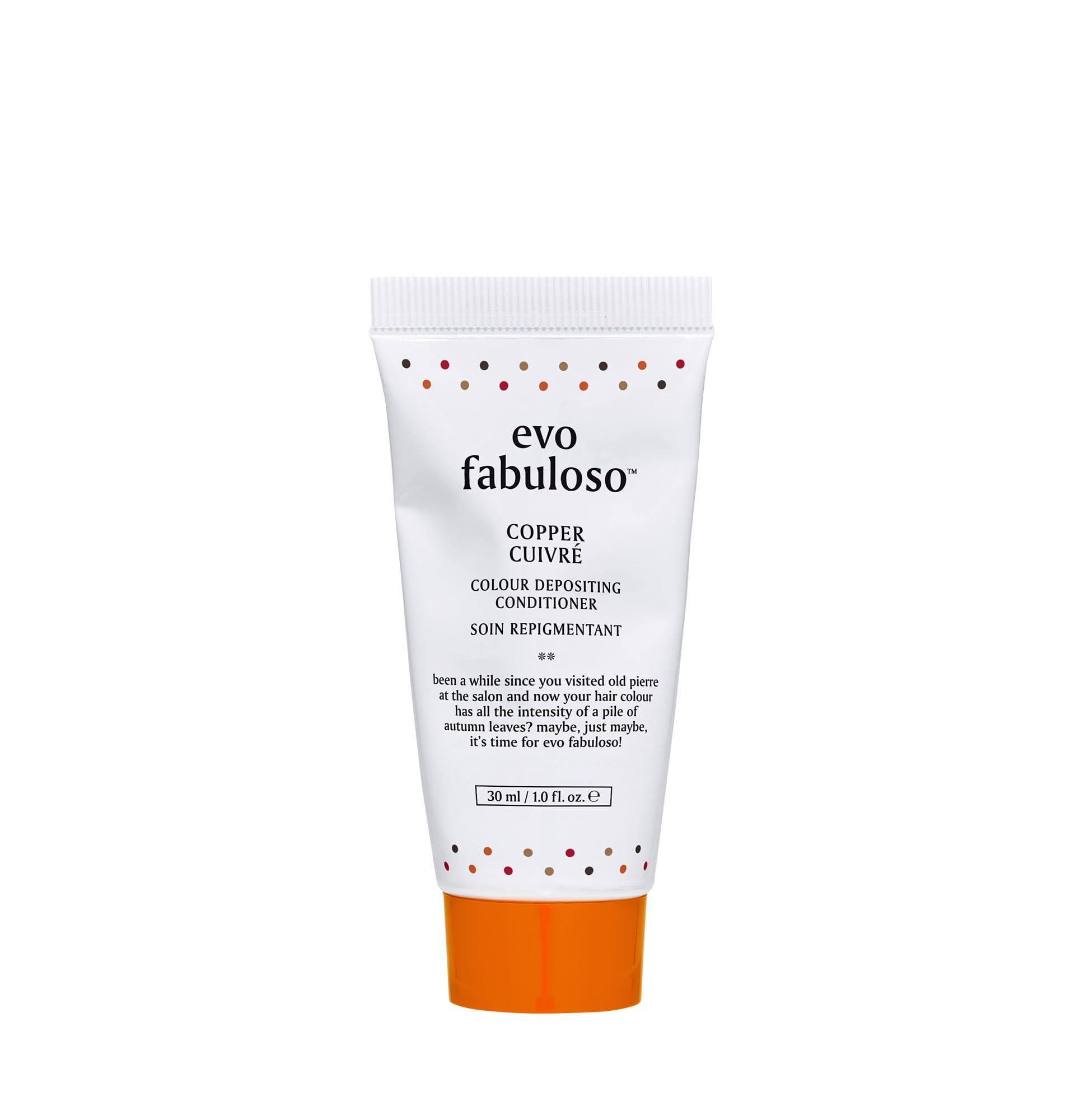 EVO Fabuloso Copper Colour Depositing Treatment - Colour Care Conditioner for Colour -Treated Hair - Helps Maintain Colour Depth, Tone & Shine, 30ml / 1.01fl.oz