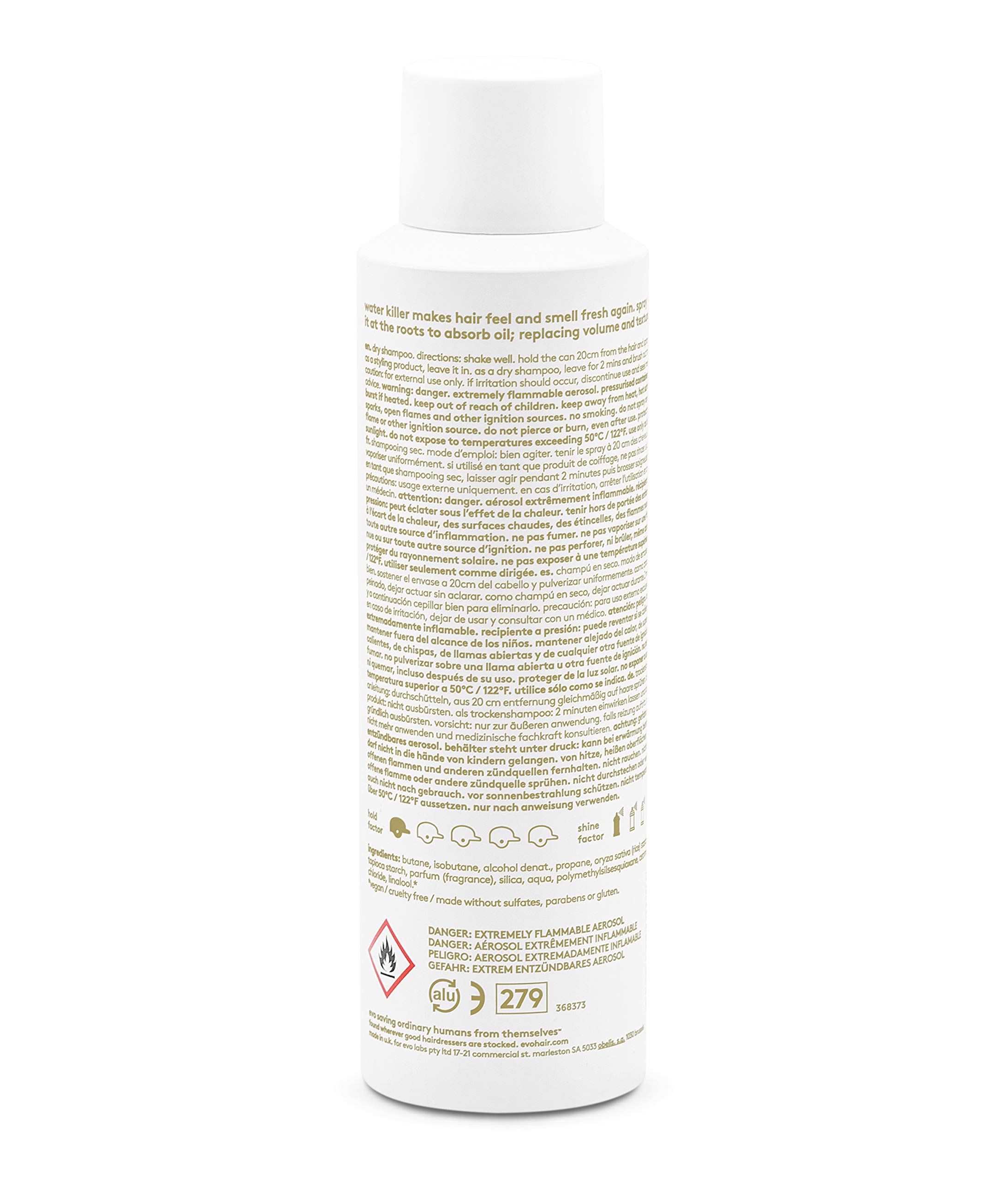 Evo Water Killer Dry Shampoo, 4.3 Ounce