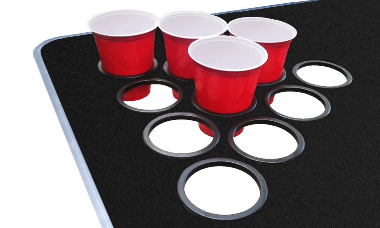 8-Foot Professional Beer Pong Table w/Cup Holes - Indiana Basketball Court