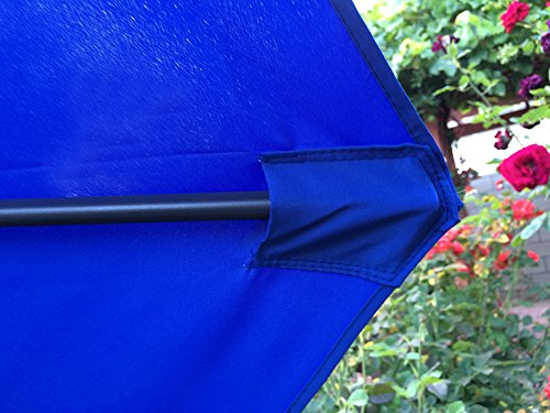 BELLRINO DECOR Replacement ROYAL BLUE STRONG & THICK Umbrella Canopy for 9ft 6 Ribs (Canopy Only)