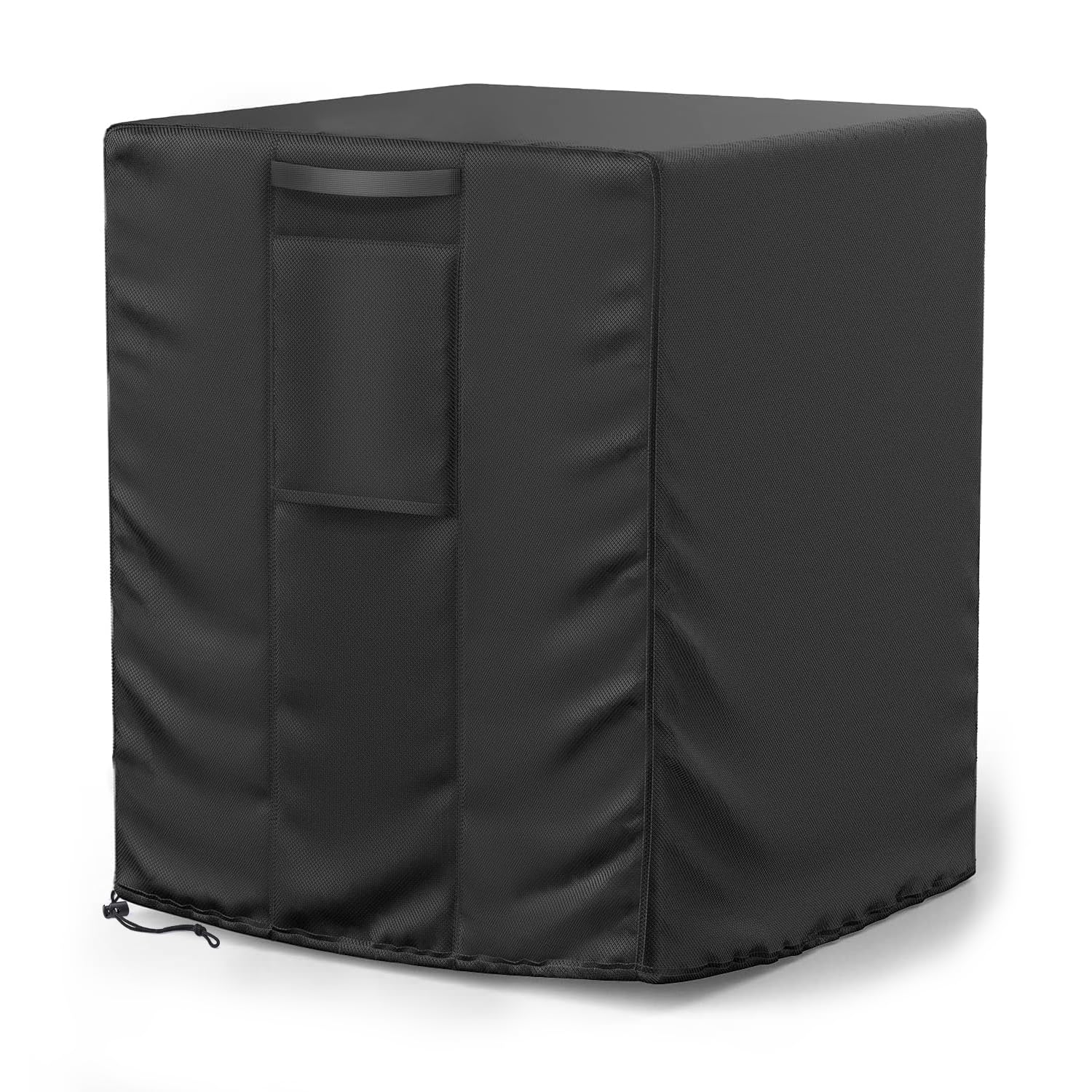 Mrrihand Central Air Conditioner Cover for Outside Units Waterproof Heavy Duty AC Unit for Outdoor Large AC Cover for Winter (24"X24"X30")-Balck