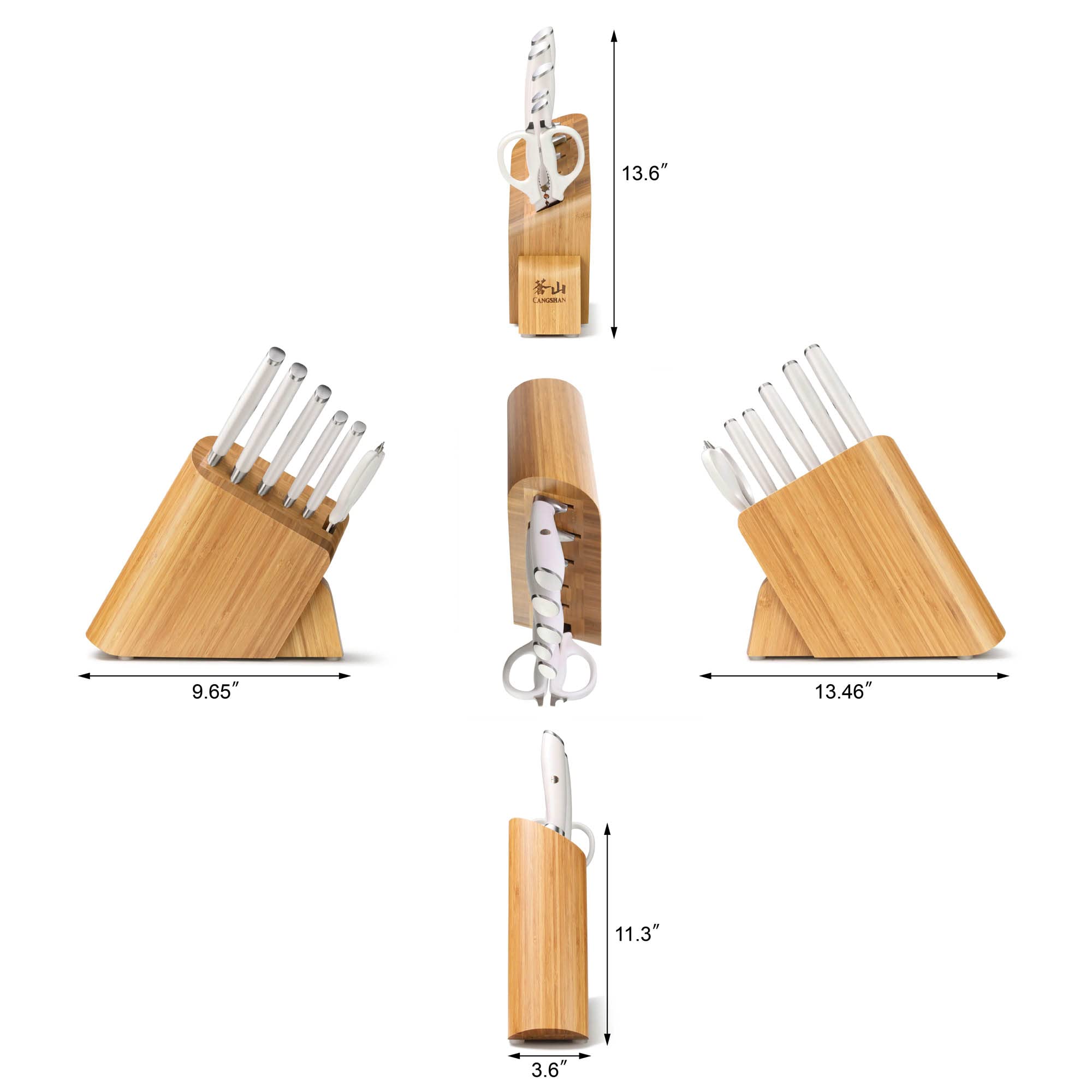 Cangshan L1 Series 1026610 German Steel Forged 7-Piece Knife Block Set