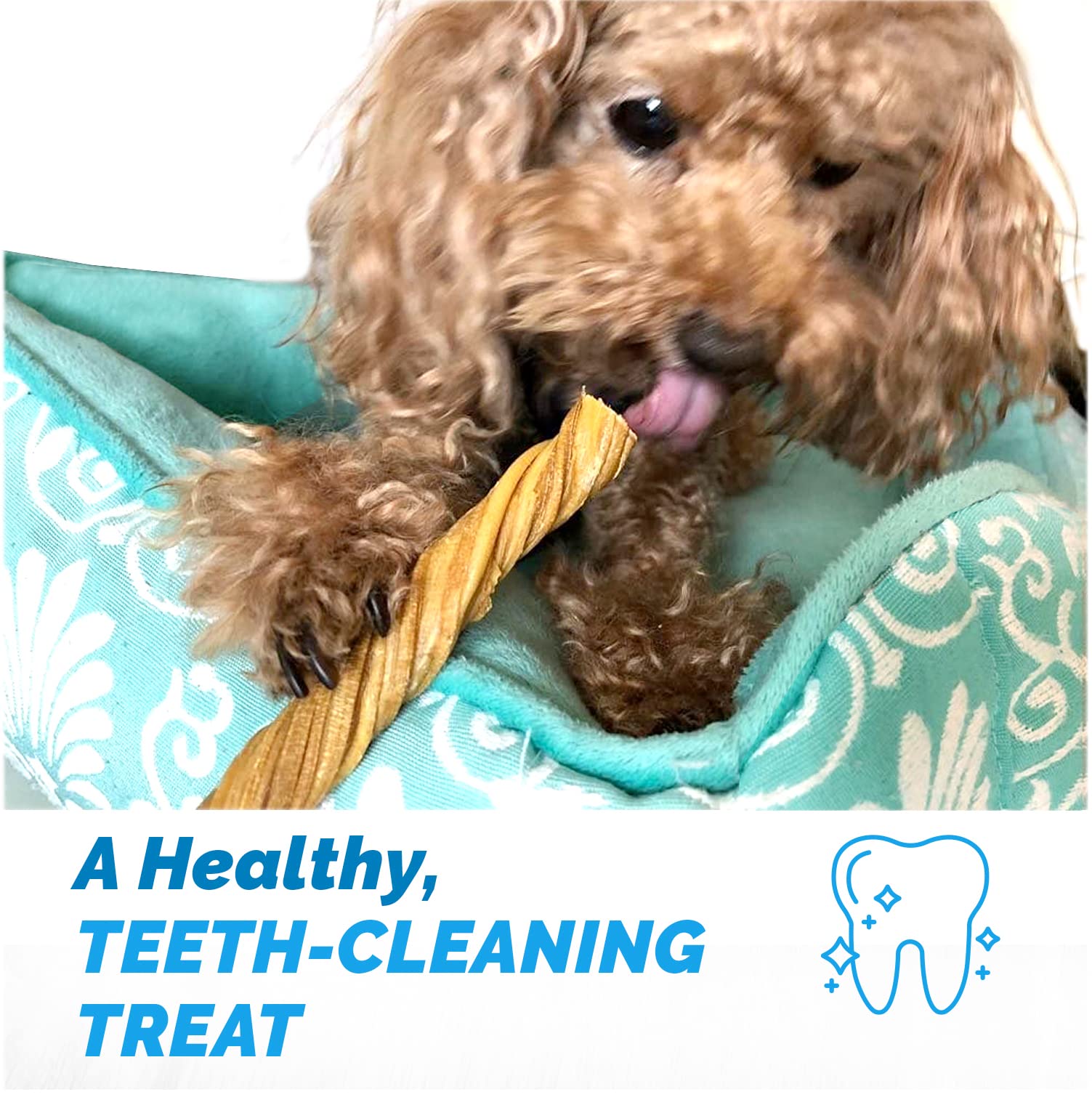 Beef Tripe Sticks for Dogs (6" - 25 Count) All Natural Dog Treats from Free Range, Grass Fed Beef Dog Chews Safe & Easily Digestible โ Lasting Twist Sticks - Great for Puppies & Senior Dogs