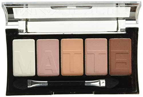 L.A. COLORS 5 Color Matte Eyeshadow Palette, Pink Chiffon CEM476