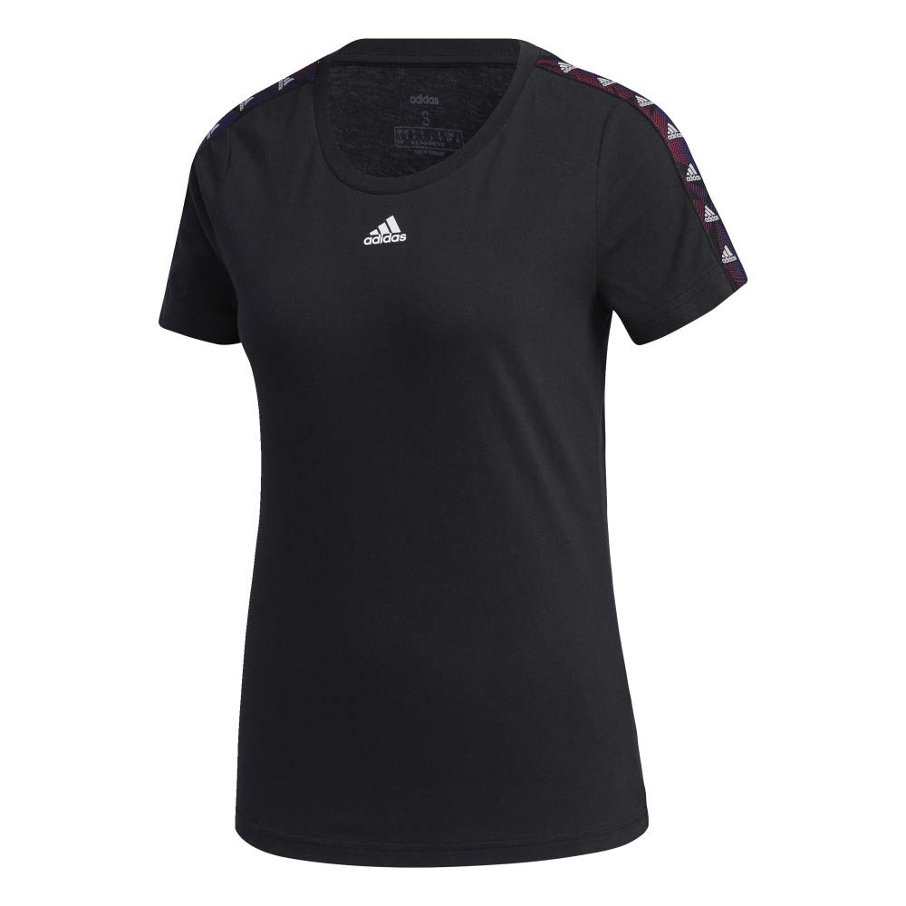 adidas womens Essentials Tape Tee Black X-Large