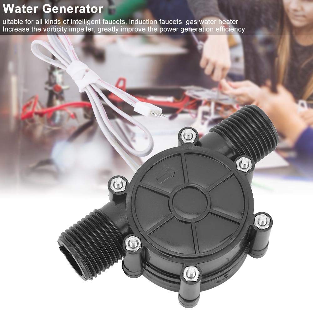 AMONIDA Vorticity Impeller Enerator Micro Hydroelectric Water Generator, Micro-Hydro Water Generator, for Sound System Intelligent Faucets Solar Energy Gas Water Heater