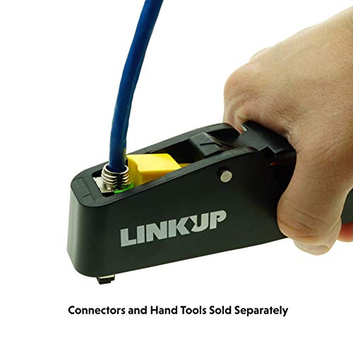 LINKUP - Cat8 Ethernet Cable S/FTP 22AWG Screened Solid Cable | 2000MHz (2GHz) up to 40Gbps | Future 5th-Gen Ethernet LAN Network 40G Structure Wires |Yellow| 100 Meter Bulk (Termination Required)