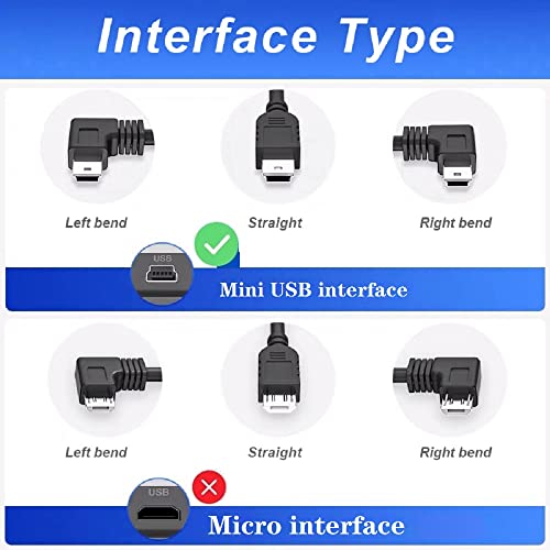 ATYFUER Dash Cam Hardwire Kit GPS Charger Cable GPS Navigator Charger Cable Mini USB Hard Wire Kit Dash Cam Power Cable for 12V Car and 24V Truck(11.5ft)