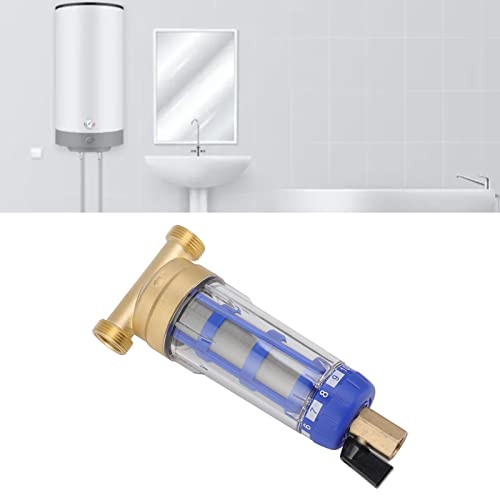 Atyhao Whole House Spin Down Sediment Water Filter,Refined Copper Head Spin Down Sediment Prefilter Spin Down Sediment Prefilter Kit