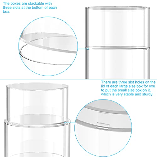 Belt Organizer Masqudo Acrylic 8 Pack Belt Holder Dispaly Case Storage Holder for Watches, Jewelry, Makeup, Bracelets, Rings