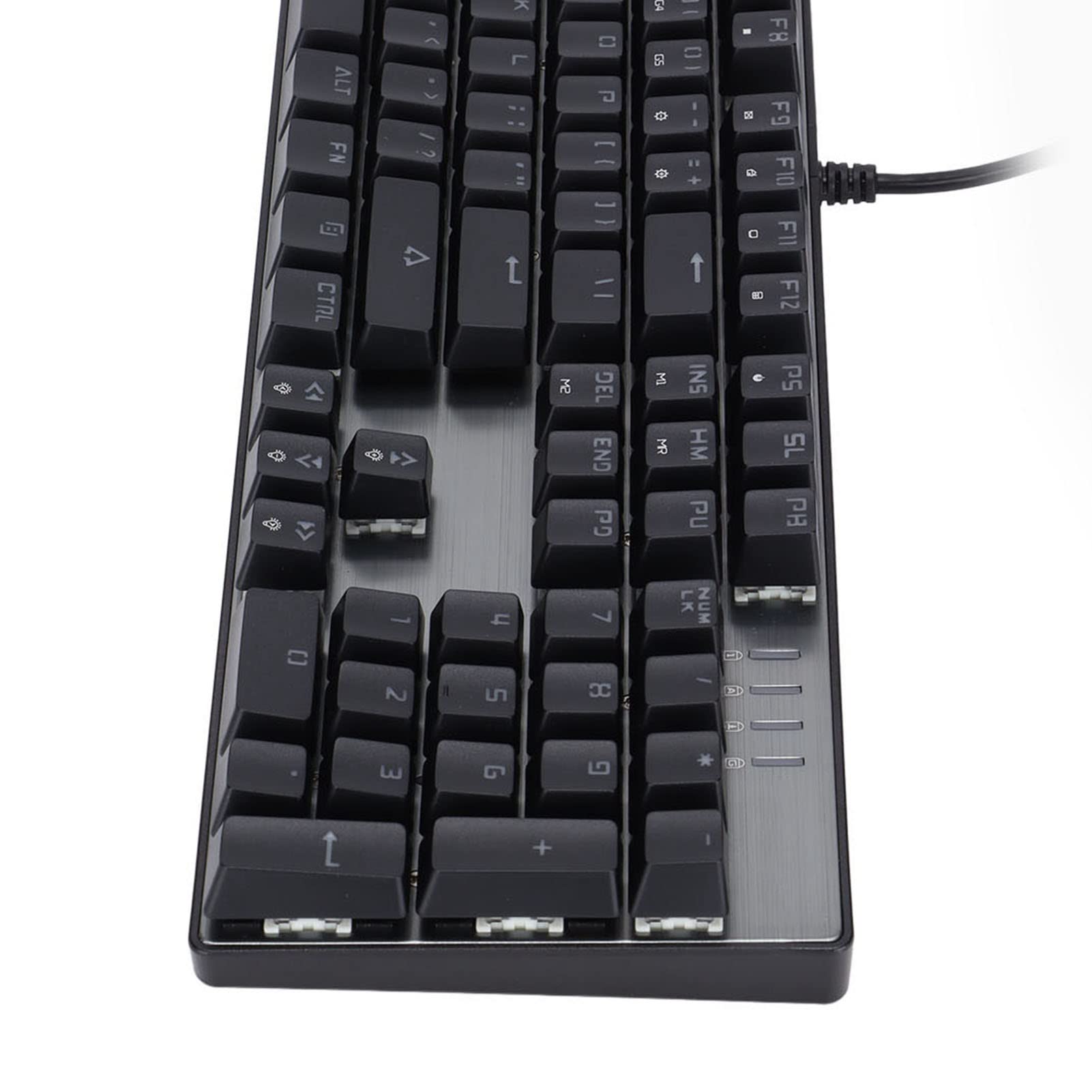 Byged Mechanical Keyboard, 104 Keys RGB Keyboard Wired PC Gaming Keyboard Durable Mechanical USB Keyboard with Blue Switch, for Desktop Laptop