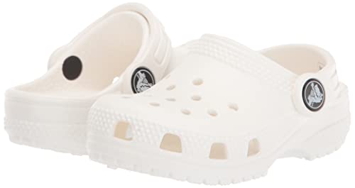 Crocs Kids' Classic Clog , White/White, 12 Little Kid