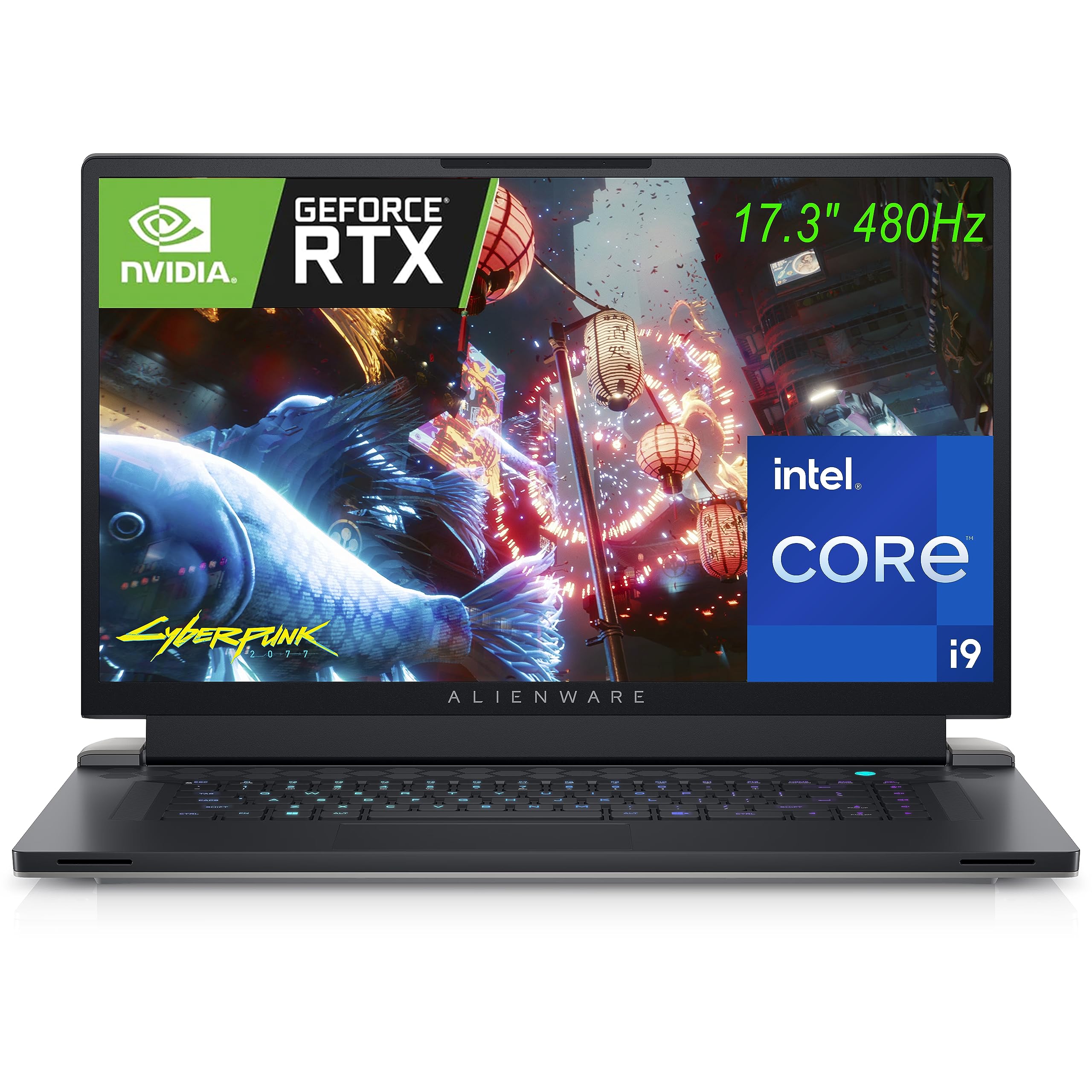 Alienware x17 R2 Gaming Laptop, 17.3" FHD 480Hz, Intel 14-Core i9-12900H up to 5.0GHz, GeForce RTX 3080 Ti 16GB GDDR6, 32GB DDR5 RAM, 4TB PCIe SSD, WiFi 6E, RGB Backlit Keyboard, Windows 11 Pro