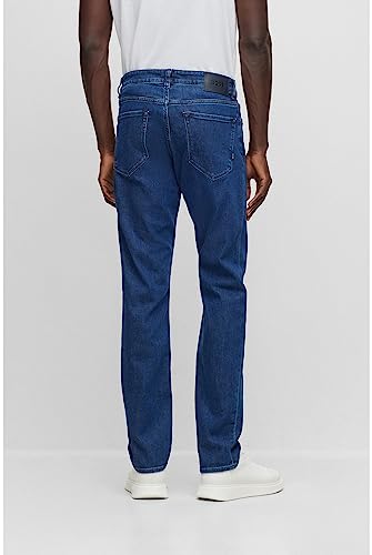 BOSS Men's Maine Regular Fit Stretch Denim Jeans, Bright Blue