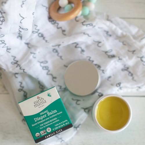 Earth Mama Nipple Butter™ & Diaper Balm | Nipple Cream & Organic Skincare for Baby | Breastfeeding & Postpartum Essentials Bundle