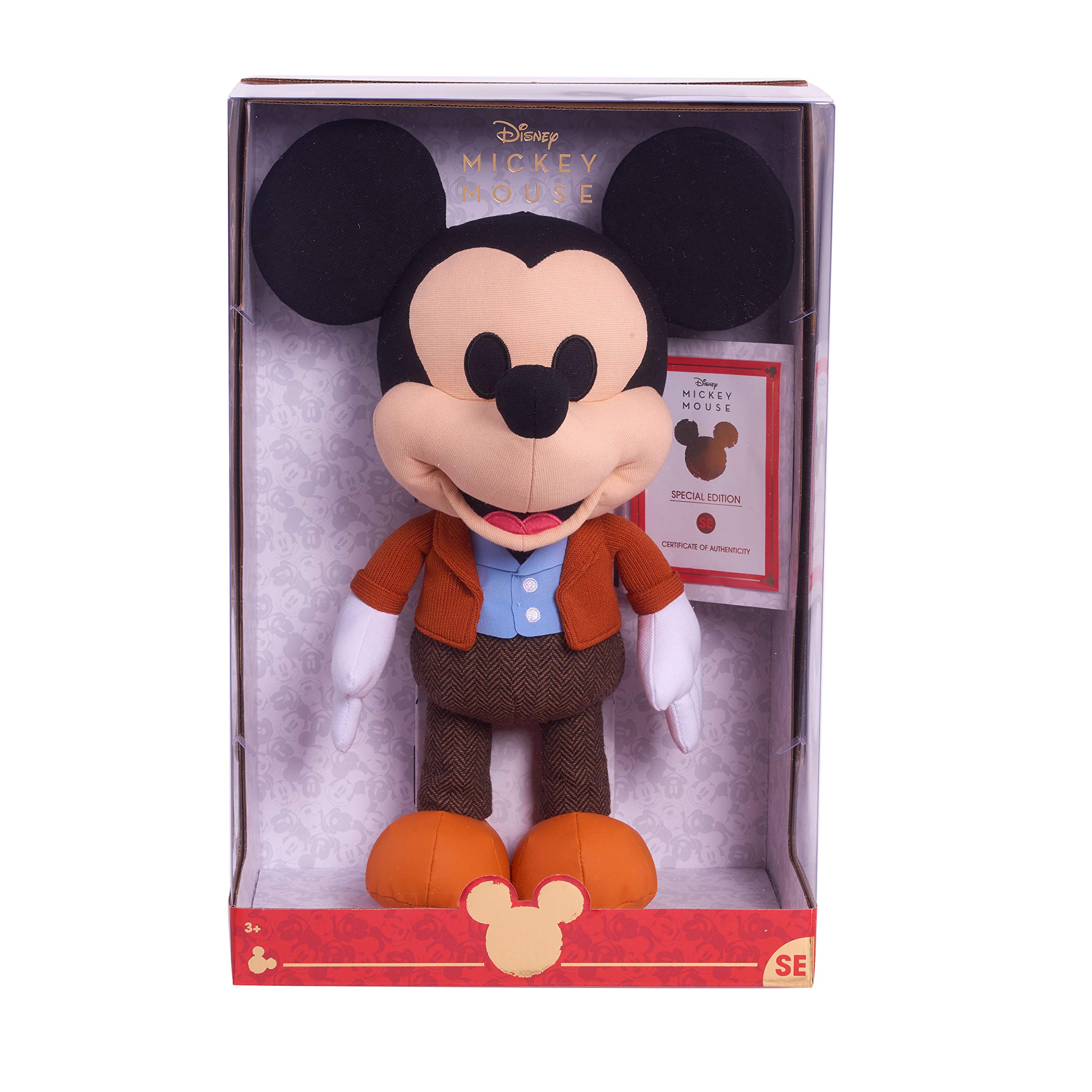 Disney Year of the Mouse Collector Plush, A Man and His Mouse Mickey, Amazon Exclusive, Officially Licensed Kids Toys for Ages 3+ by Just Play