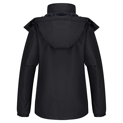 CAMEL Women's Warm Winter Ski Jackets Waterproof Snow Coat with Hood Mountain Windproof Rain Jacket