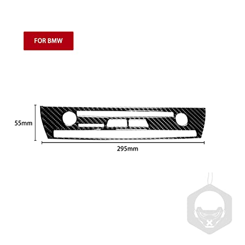 Carbon Fiber Decoration Cover Trim Sticker Compatible with BMW Z4 E85 2003-2008 (Carbon Fiber A, Radio Panel Cover B)