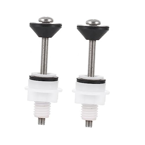 Angoily 6 Pcs Water Tank Fixing Screw Toilet Cover Seat Metal Washers Stainless Steel Washers Toilet Seats Hinges Washers Heavy Duty Toilet Bolts Toilet Seats Screws Stainless Steel Hinge