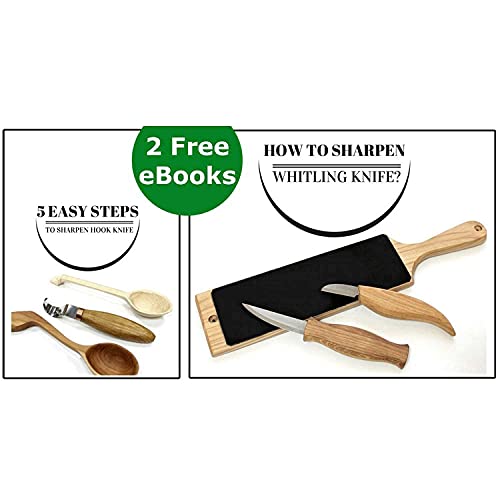 BeaverCraft PW1 Sharpening Wheel Stropping 3" Wheel Leather Wheel Honing Wheel Leather Polishing Wheel Knife Sharpening Wheel Kit Leather Stropping Buffing Wheel Leather Strop Wheel