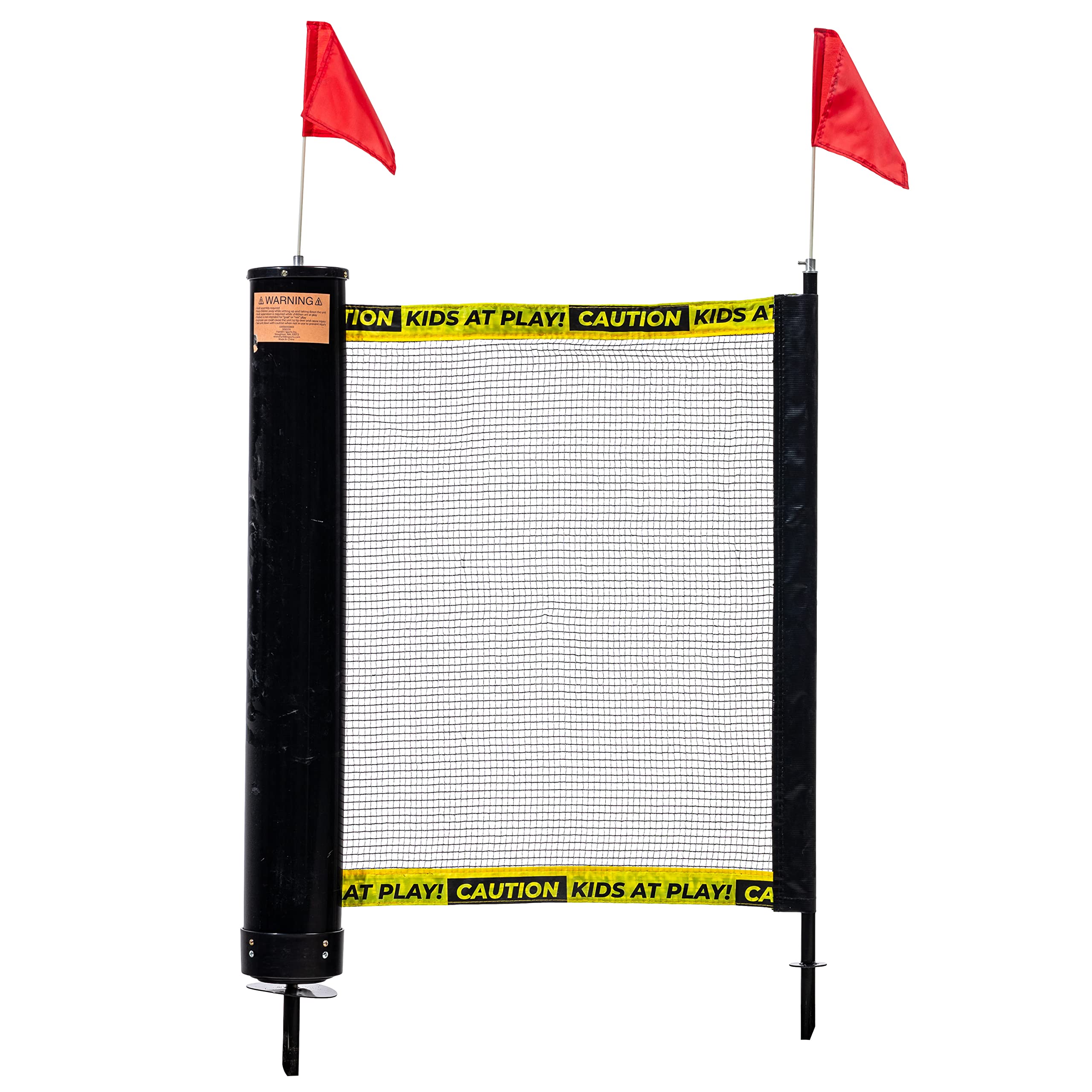 Franklin Sports Retractable Driveway Barrier– Visual Safety Barrier – Adjustable up to 20 feet– Easy Setup