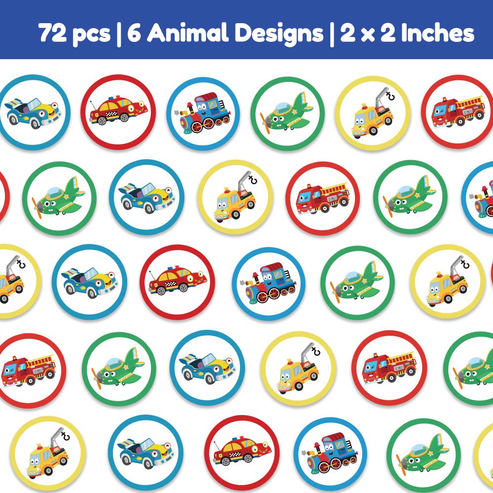 90 Pack Toilet Targets for Boys, Potty Training Flushable Vehicle Target, 2 x 2 Inch Pee Targets for Boys, 100% Biodegradable and Sewage Safe