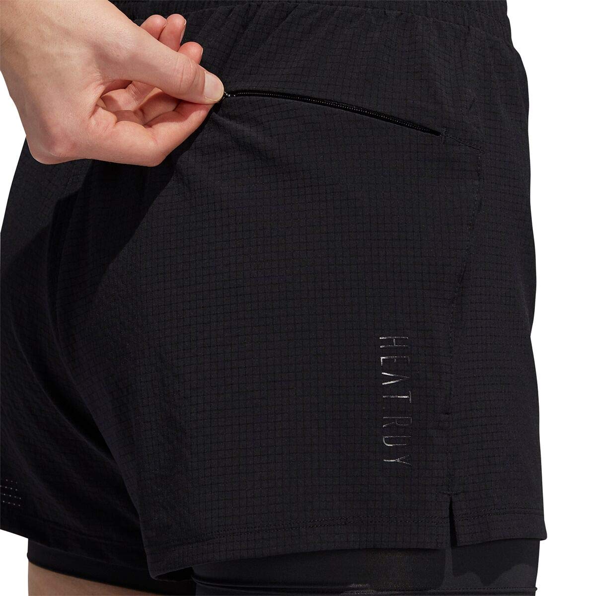 adidas Womens Training 4In Short Heat.RDY Black Small