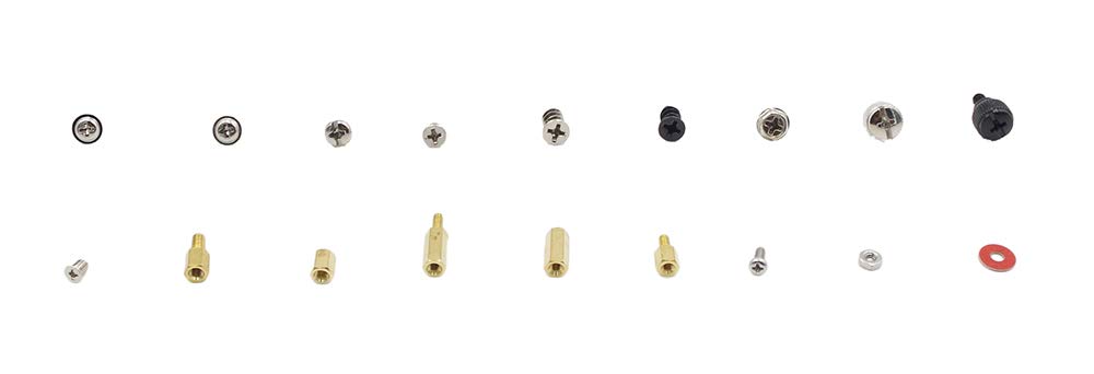 HVAZI 18 Kinds Personal Computer Screws Standoffs Spacer Assortment Kit for Computer Case Motherboard Hard Drive Fan Power Graphics