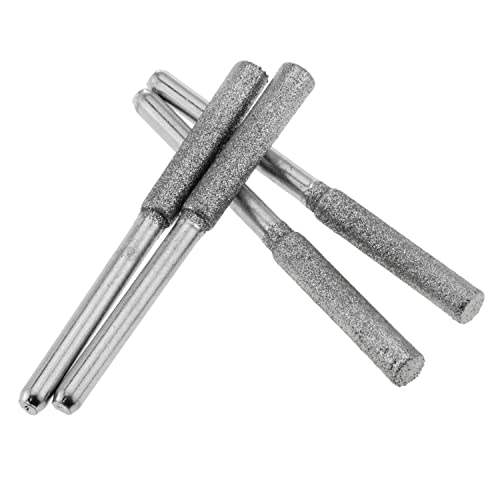 Chainsaw Sharpener Stone CHENJIN 10PCS 5/32 Inch (4 mm) Grinding Stone File with Storage Box Polishing Grinding Tool