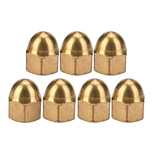 Brass Acorn Nut Kit Dome Brass Acorn Nuts, Silicone Caulking Tool Head Cap Hex Nuts Set Vehicle Fasteners (M3(20PCS))