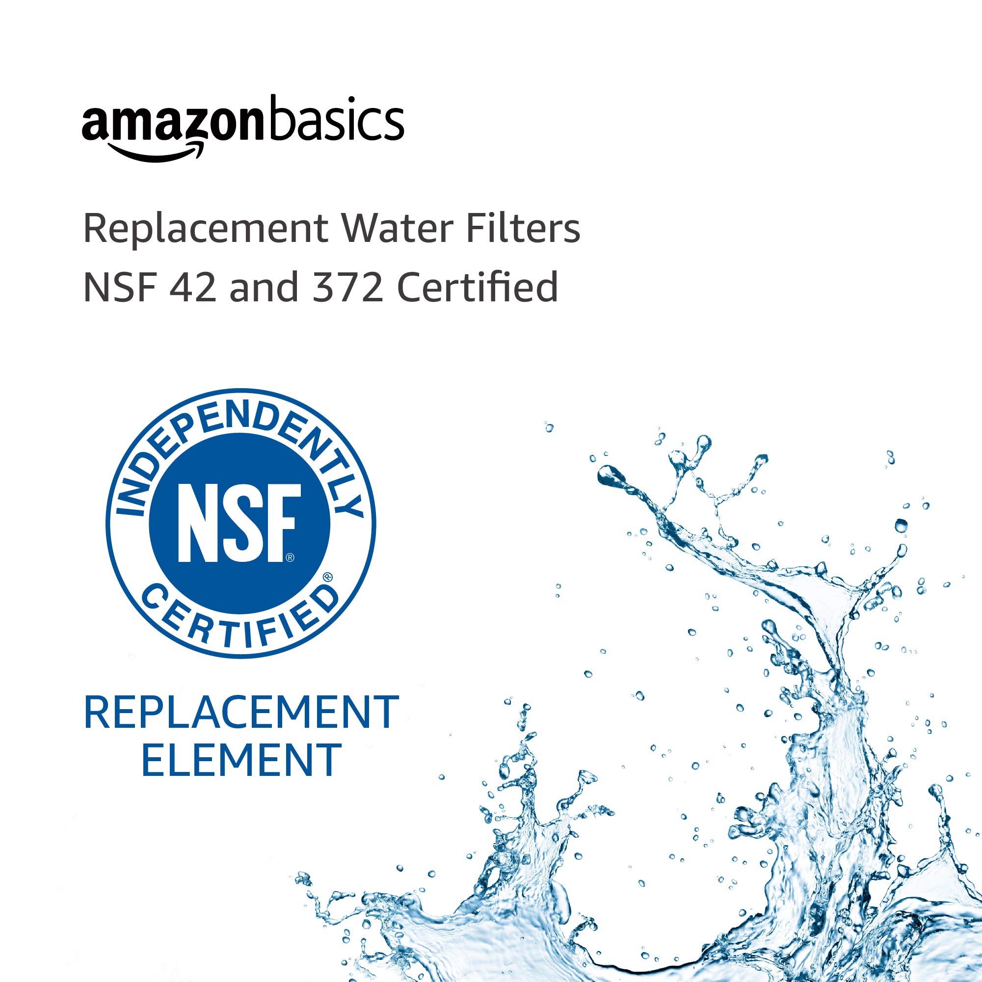 Amazon Basics Replacement Faucet Water Filter Cartridge, 3- Pack