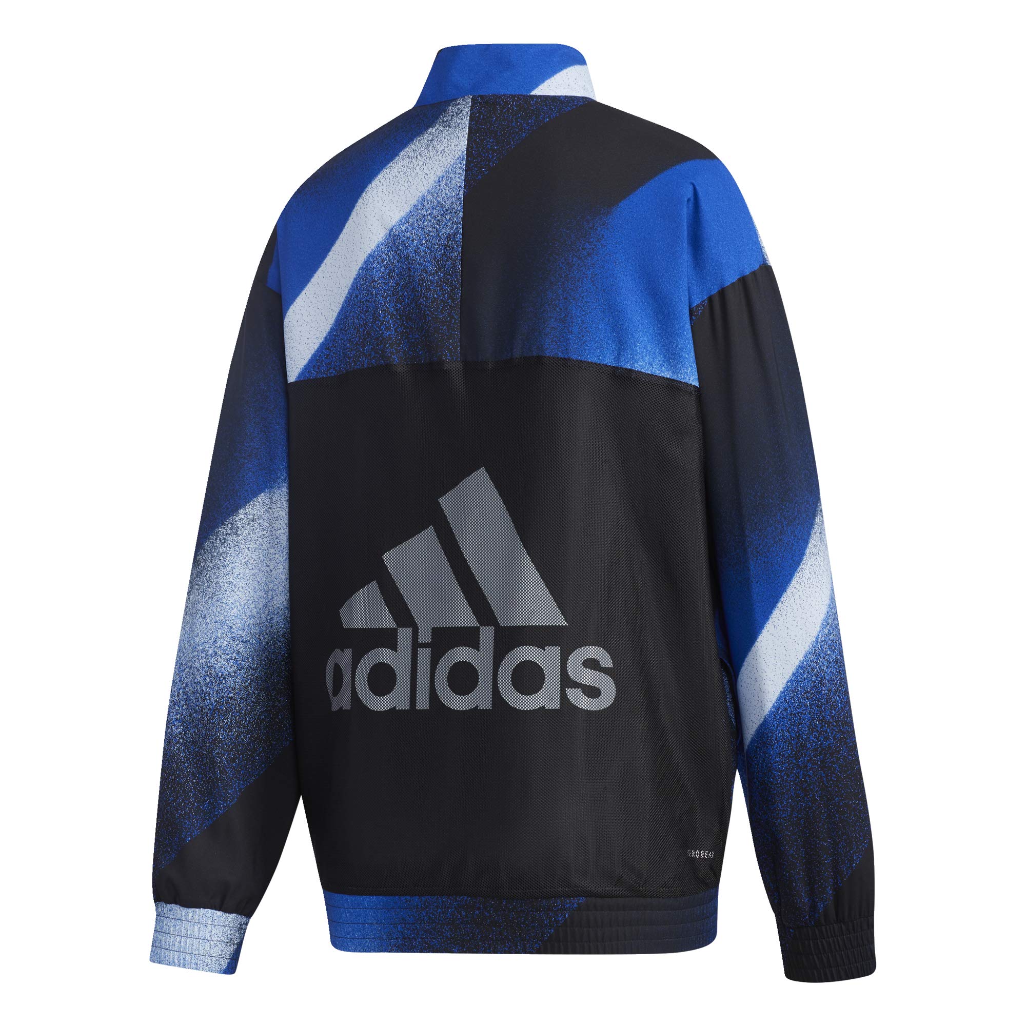 adidas womens Unleash Confidence Woven Track Top Black/Blue/Sky/Sky XX-Large
