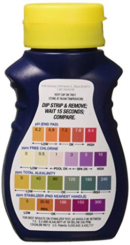 AquaChek 2 Red Swimming Pool Spa Test Kit Strips Bromine pH Alkalinity 50 Pack