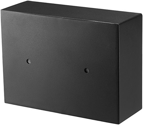 Amazon Basics Small Slim Desk Drawer Security Safe with Programmable Electronic Keypad, Black, 11.8''W x 8.6''D x 4.4''H