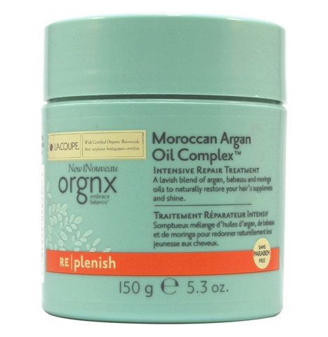 LaCoupe ORGNX Moroccan Argan Oil Complex, Shampoo + Conditioner + Repair Treatment + Styling Crème