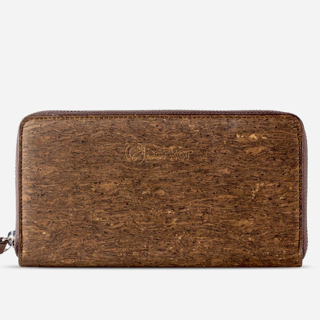 Corkor Cork RFID Long Wallet – Women’s Clutch - RFID Blocking - Vegan Leather – Cruelty Free – Eco Friendly - Trunk