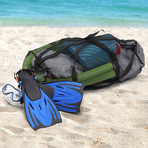 Champion Sports Mesh Duffle Bag with Zipper and Adjustable Shoulder Strap, 15β x 36β, Black - Multipurpose, Oversized Gym Bag for Equipment, Sports Gear, Laundry - Breathable Mesh Scuba and Travel Bag