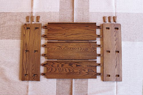 オークヴィレッジ Oak Village 50014-11 Assembly Shelf, 3 Tiers, Brown, Width 25.6 x Depth 8.1 x Height 24.7 inches (65 x 20.5 x 62.8