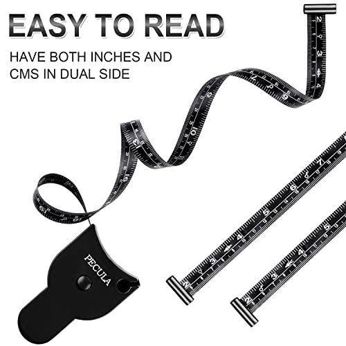 Body Measuring Tape 60 inch, Body Tape Measure, Lock Pin and Push Button Retract, Body Measurement Tape, Black