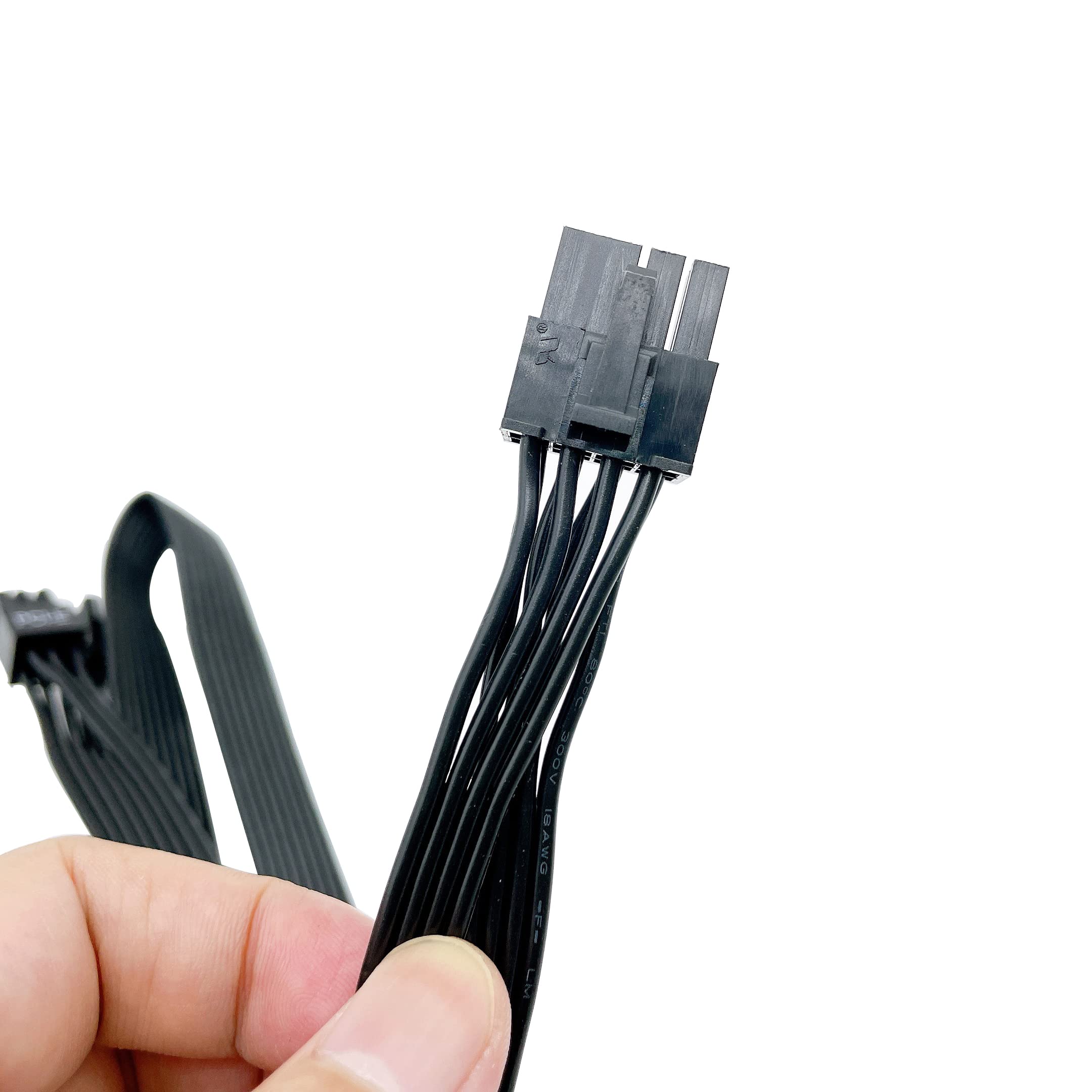 Certusfun PCIE Cable for EVGA, 65CM Male to Male 8 Pin to Dual 6+2 Pin GPU Power Cable for EVGA G+ G2 G3 G5 G6 GA GM GT P2 P3 P5 P6 P+ T2 T3 (65cm+15cm)