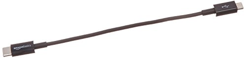 Amazon Basics USB Type-C to Micro-B 2.0 Cable - 6 Inches (15.2 Centimeters) - Black, 5-Pack